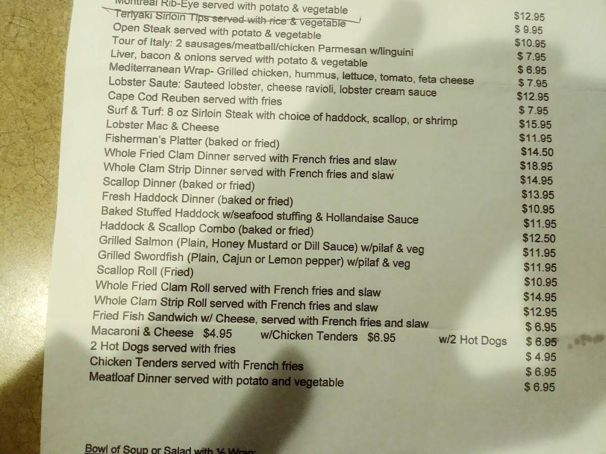 Menu at Herbie's pub & bar, Worcester