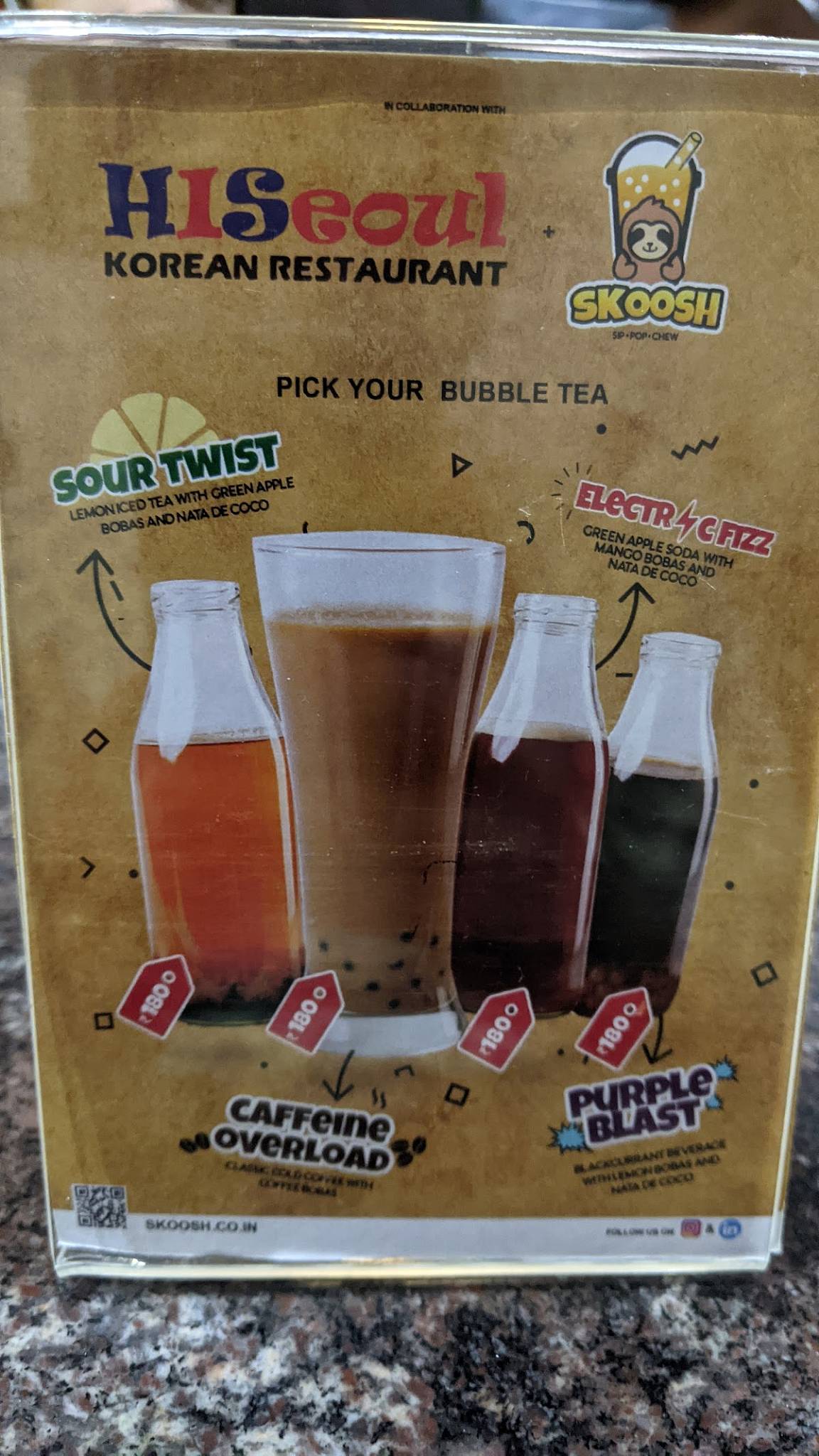 Menu at Hi Seoul Restaurant, Bengaluru, 309
