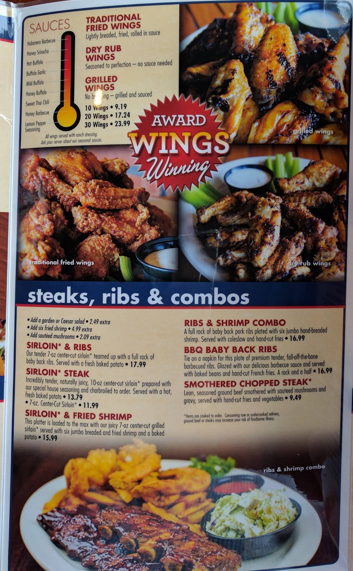Menu at Kickback Jack's High Point pub & bar, High Point