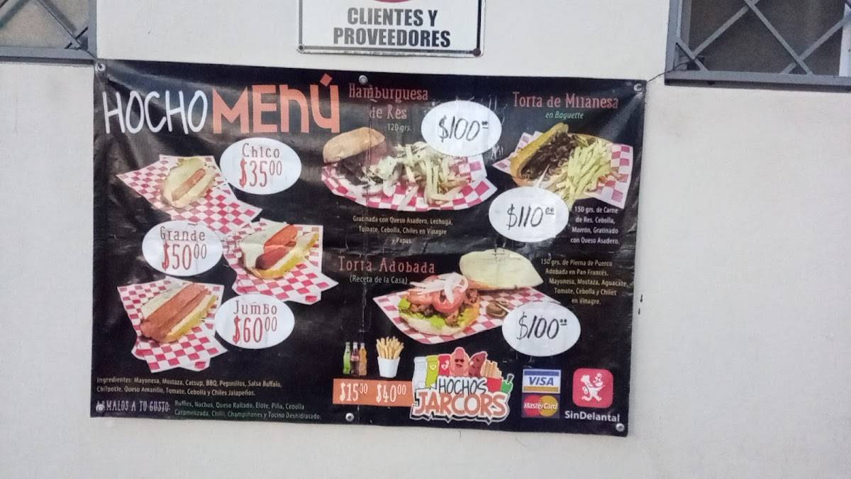 Carta del restaurante Hochos Jarcors, Saltillo, C. Juan Navarro 333