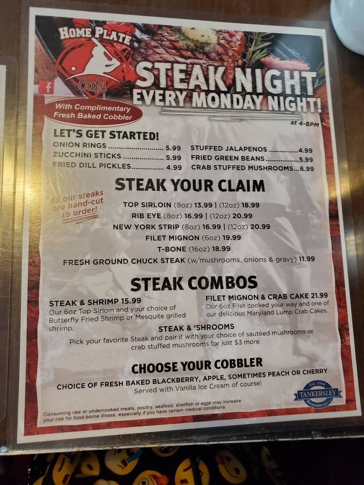Menu at Home Plate Cafe & Bakery, Hot Springs Village