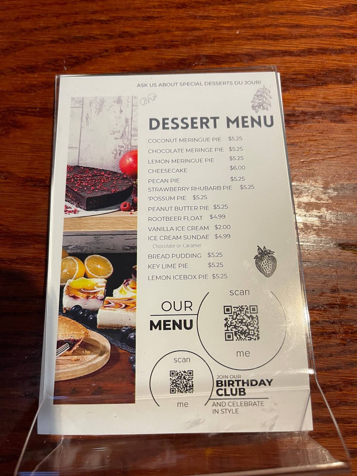 Menu at Home Plate Cafe & Bakery, Hot Springs Village