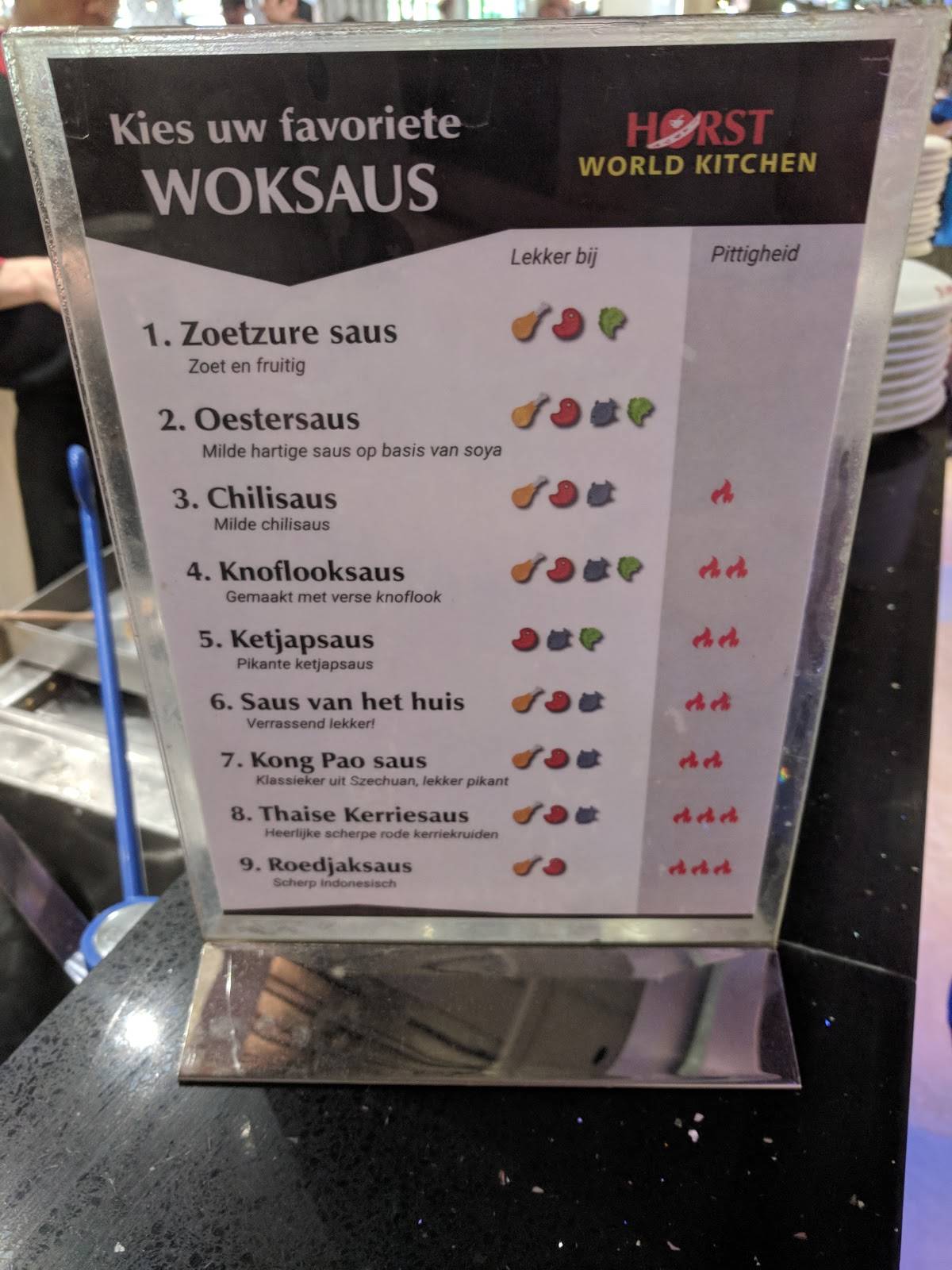 Menu at Horst World Kitchen, Horst
