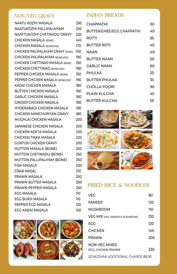 Menu at Hotel Kurinji (Veg & Non-Veg), Kolarpatti