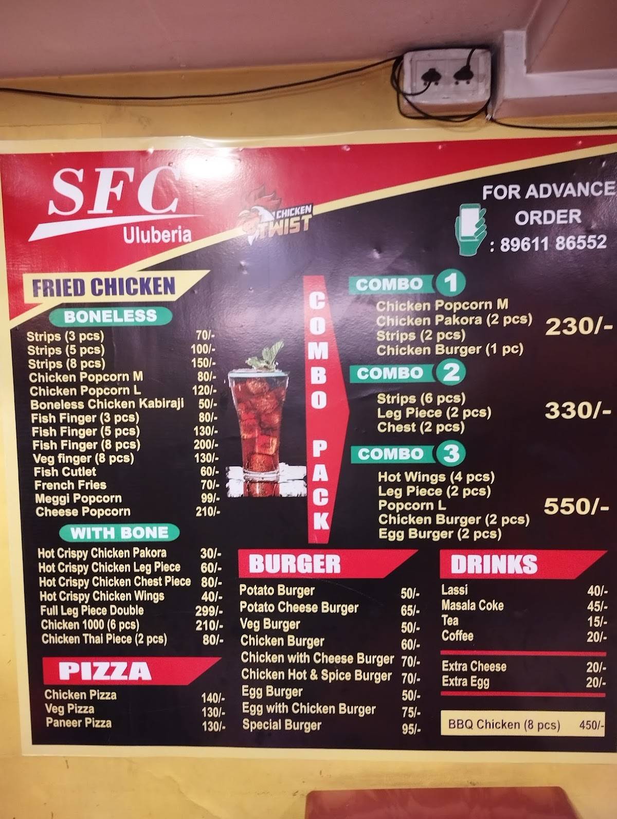 Menu at SFC - Spezia Fried Chicken, Howrah