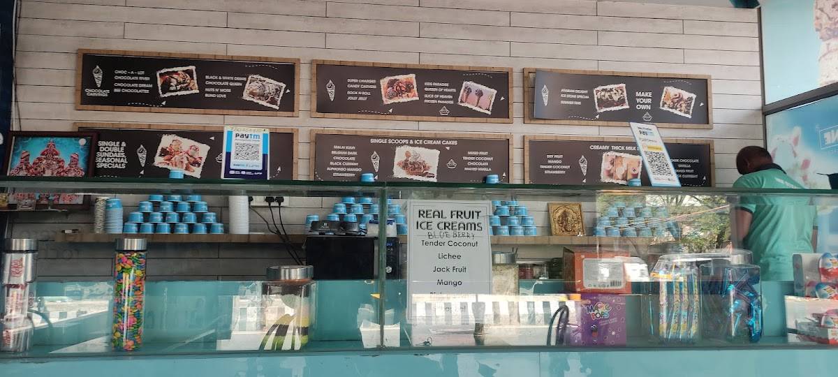 Menu at Ice Stone, Tirupati