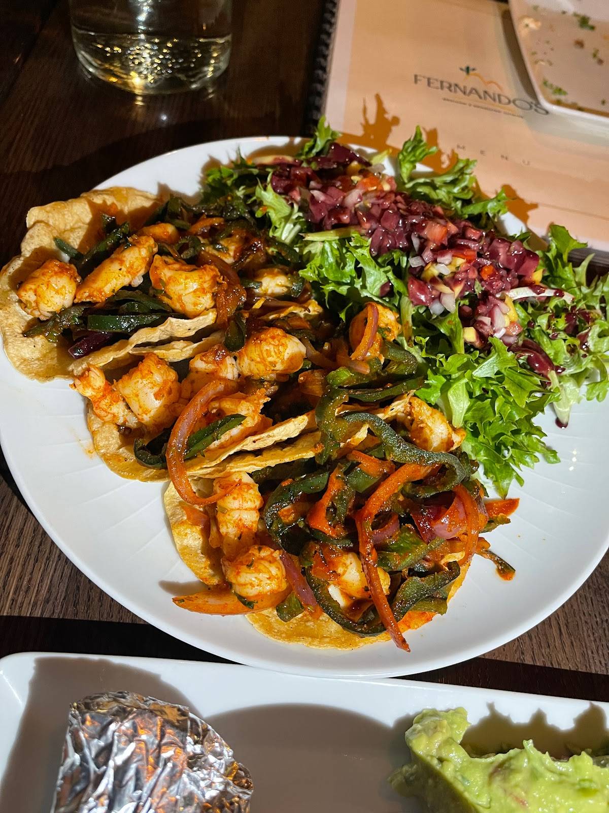Menu at Fernando’s Mexican & Brazilian Cuisine restaurant, Indianapolis