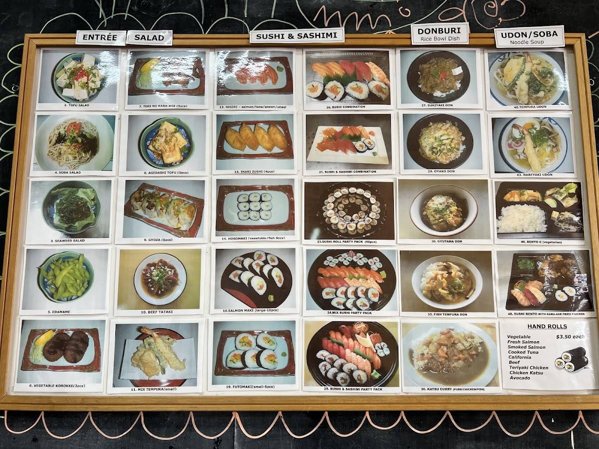 Menu at Iroli Japanese Takeaway restaurant, Malvern