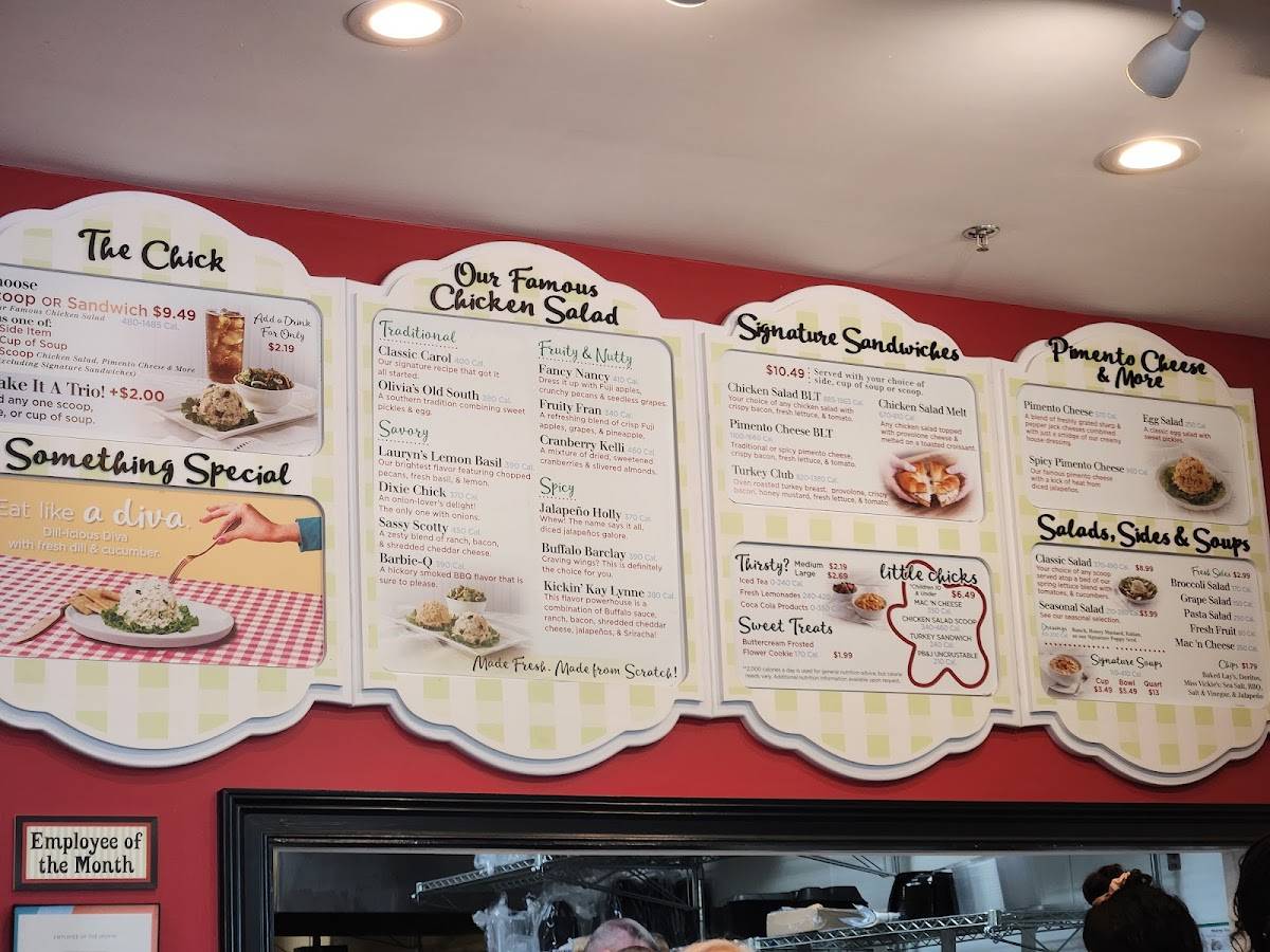 Menu at Chicken Salad Chick restaurant, Irving, Regent Blvd #100