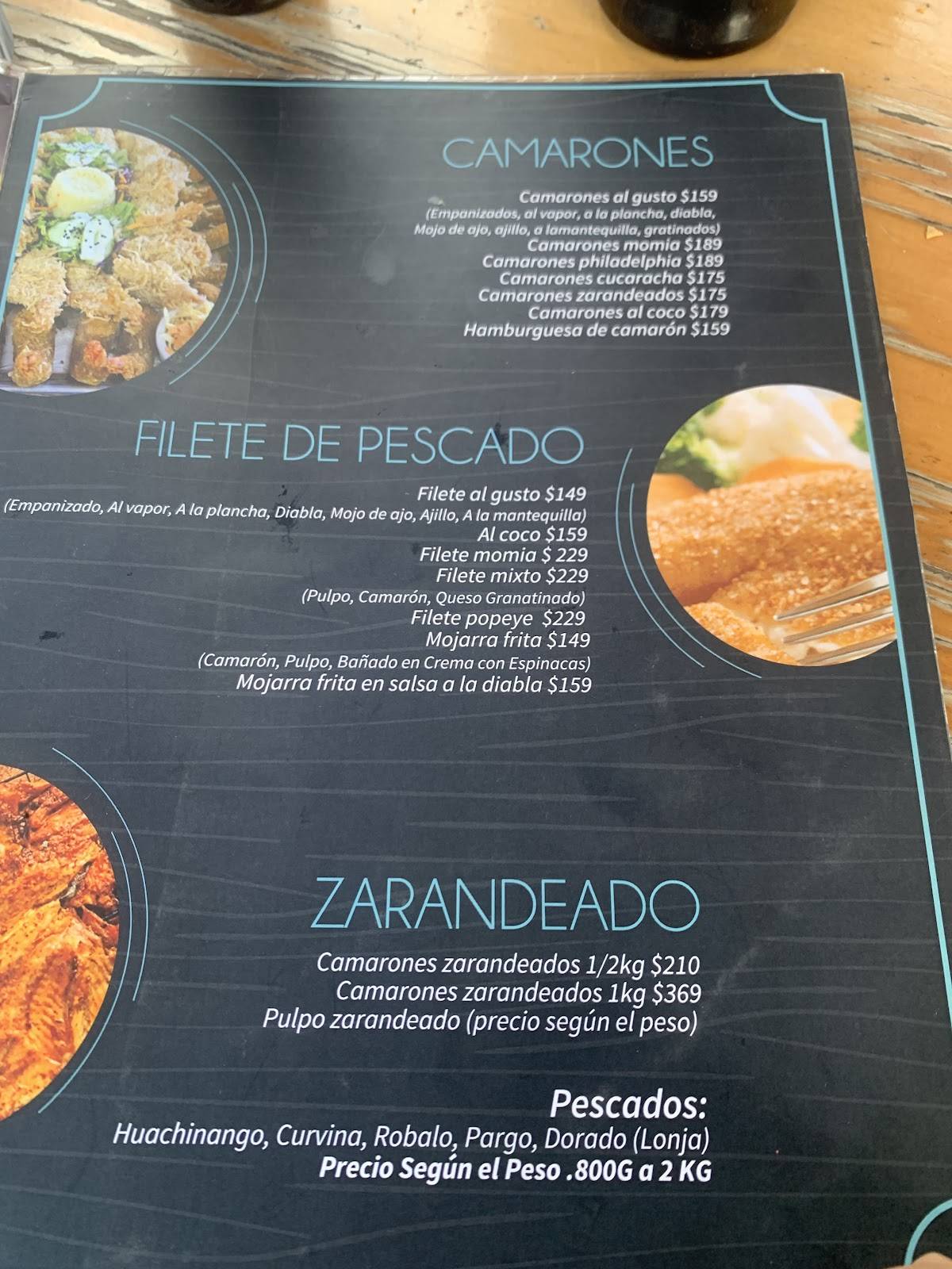 Carta del restaurante Isla Cabanna, San Pedro Tlaquepaque