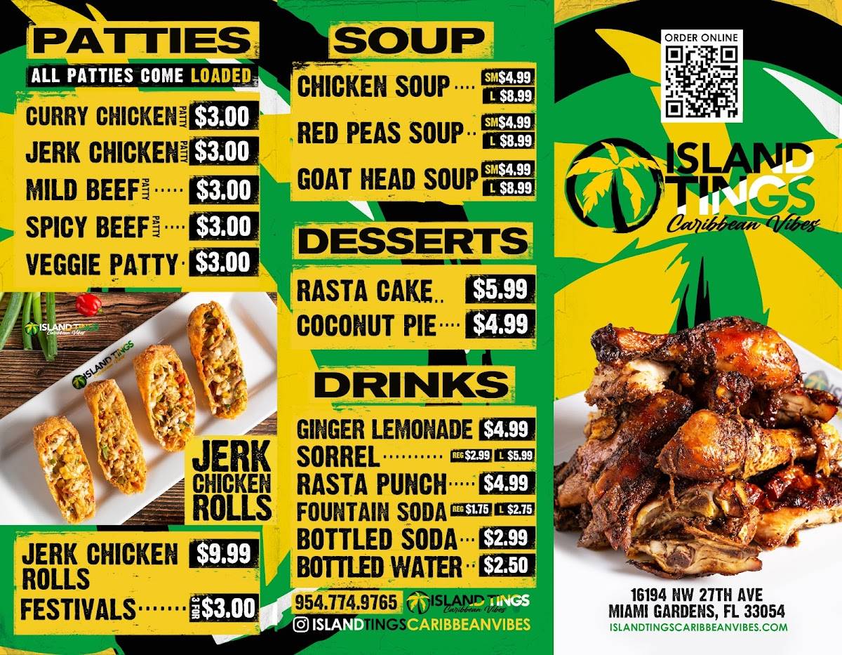 Menu at Island Tings Miami Gardens restaurant, Miami Gardens