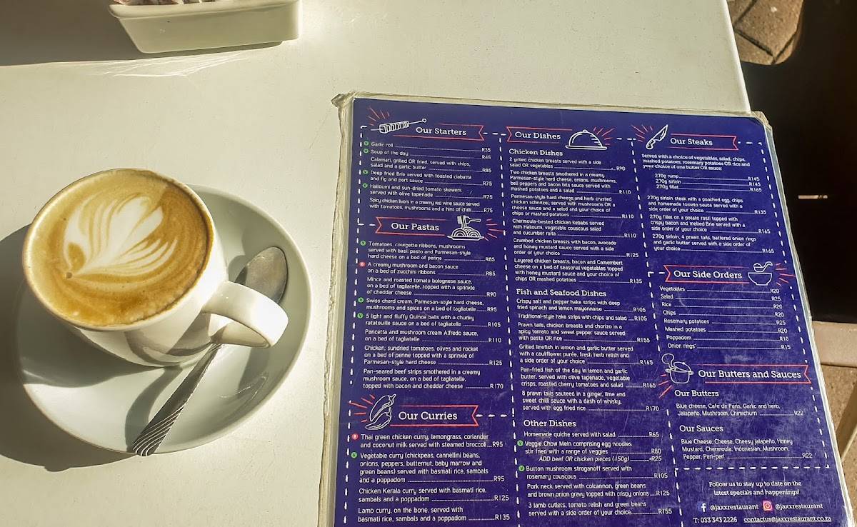 Menu at JAXX RESTAURANT, Hilton, Quarry Centre