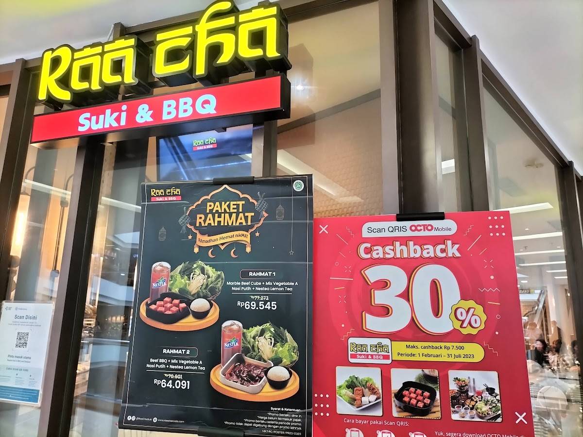 Menu at Raa Cha restaurant, West Jakarta, Mall Ciputra