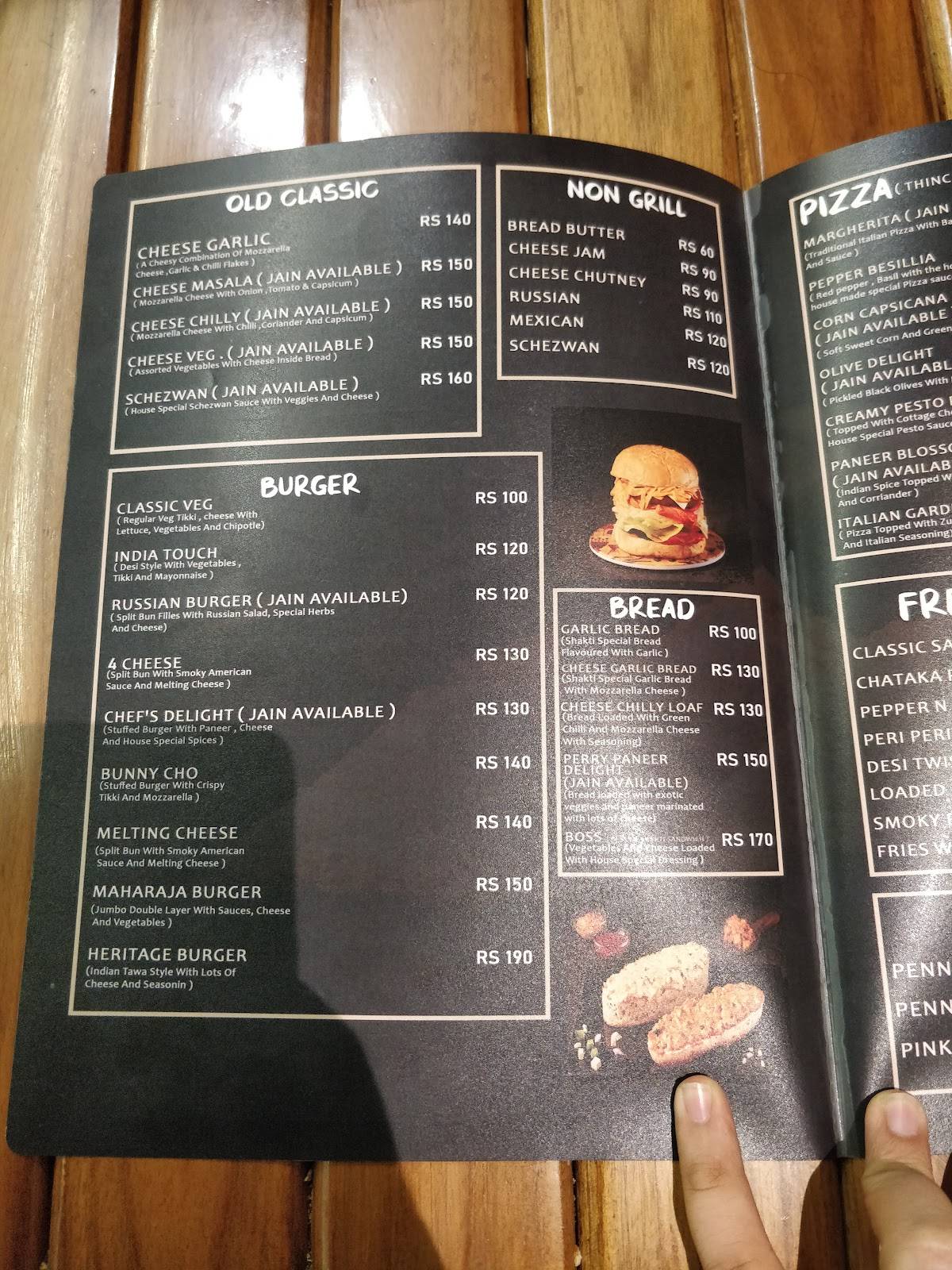 Menu at Shakti-The Sandwich Shop, Jamnagar