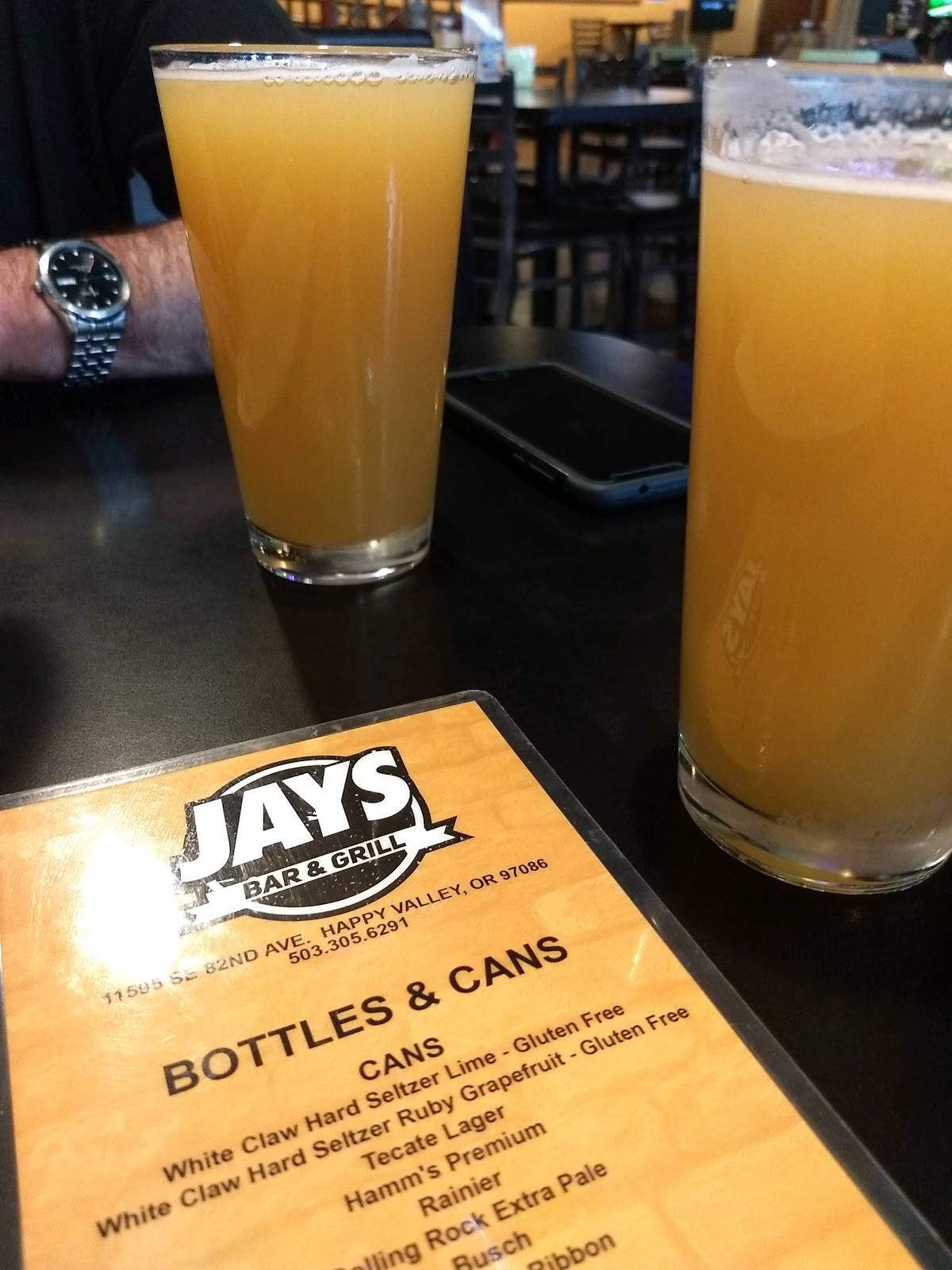 Menu at Jay's Bar and Grill, Happy Valley