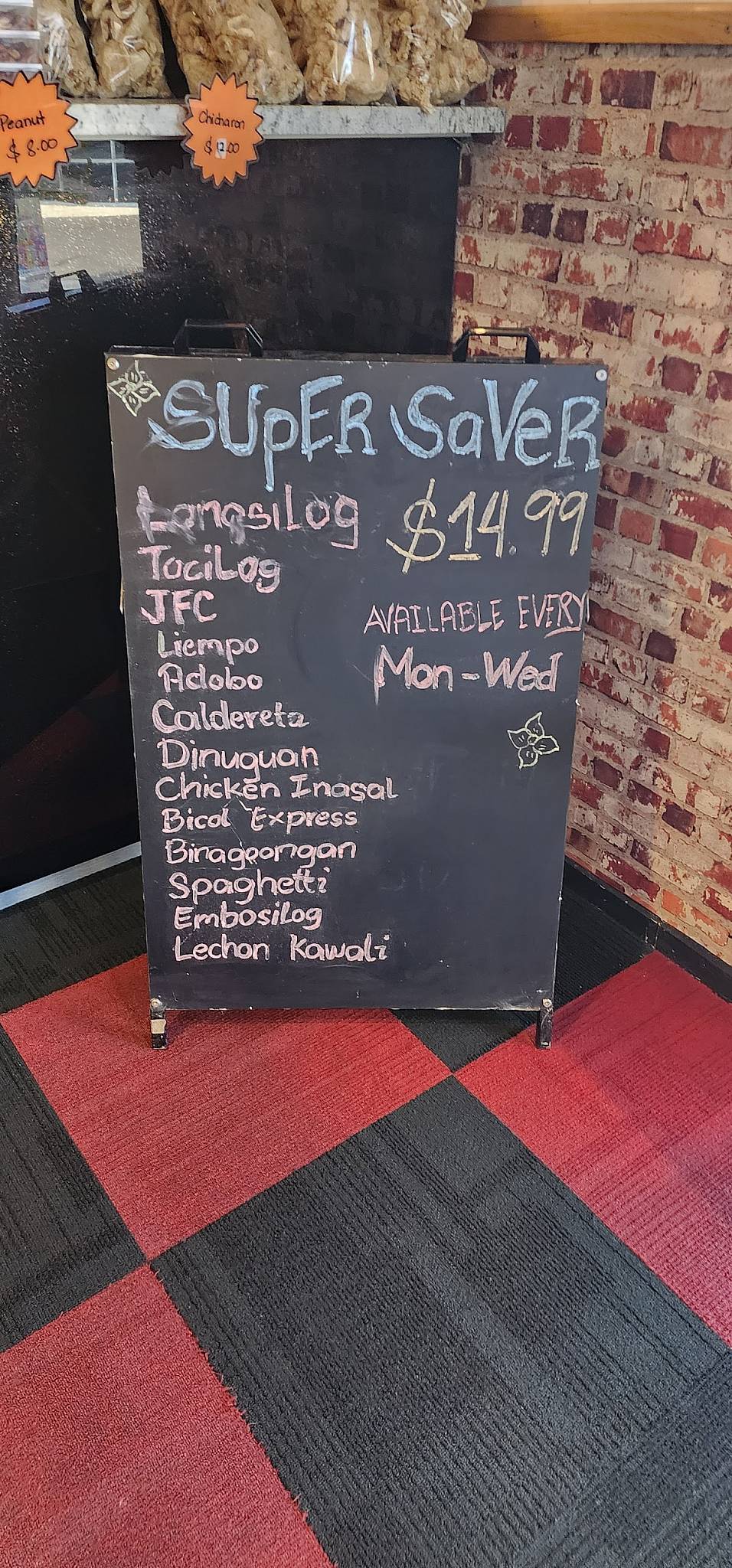 Menu at Jeepney Filipino Restaurant, Auckland, B1/710 Great South Rd