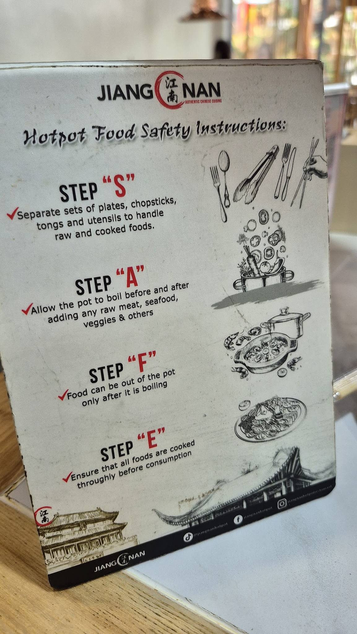 Carta del restaurante Jiang Nan Hotpot (Holy Spirit), Ciudad Quezon