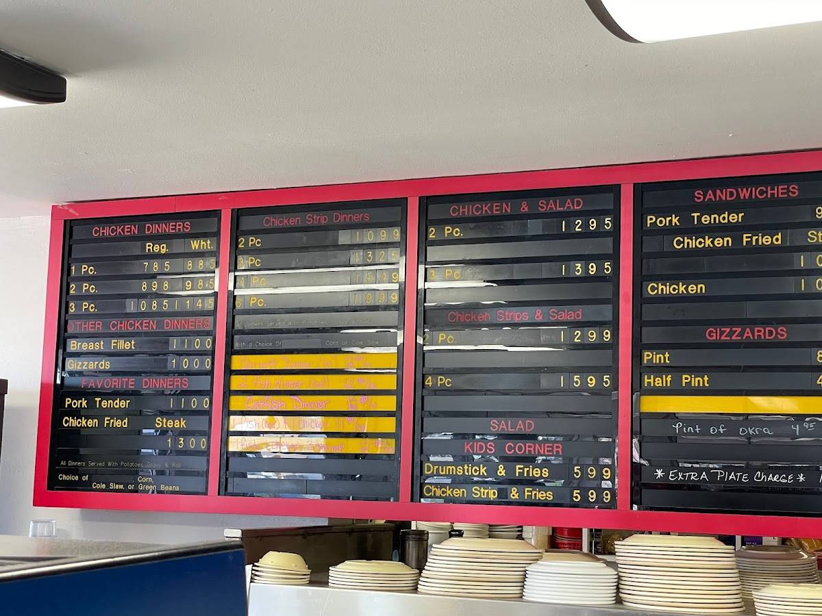 Menu at Jim's Country Style Chicken, Inc. restaurant, Salina