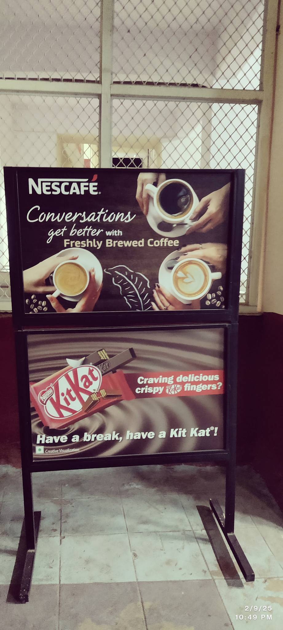 Menu at Nescafe, Jodhpur