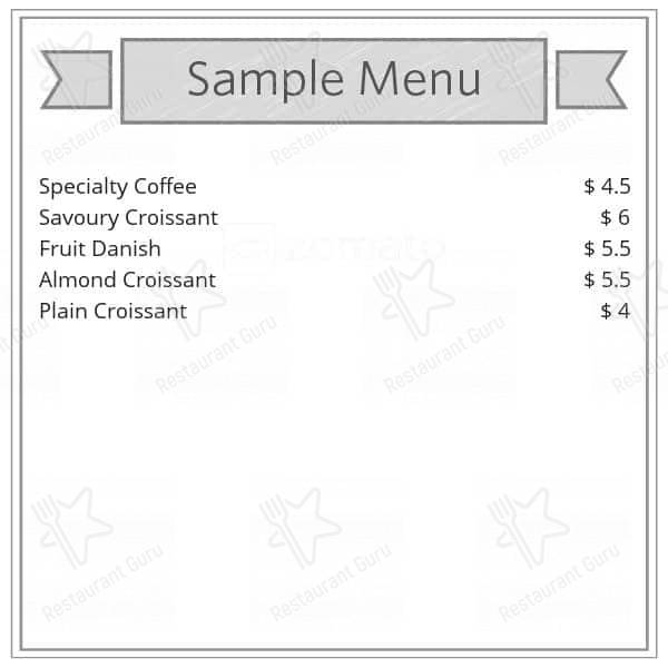 Menu at Johnny's Coffee Roasters pub & bar, Elwood