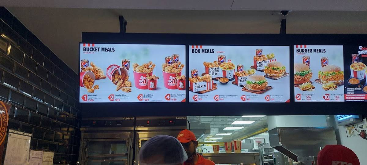 Menu at KFC, Ahmedabad, 1st Floor