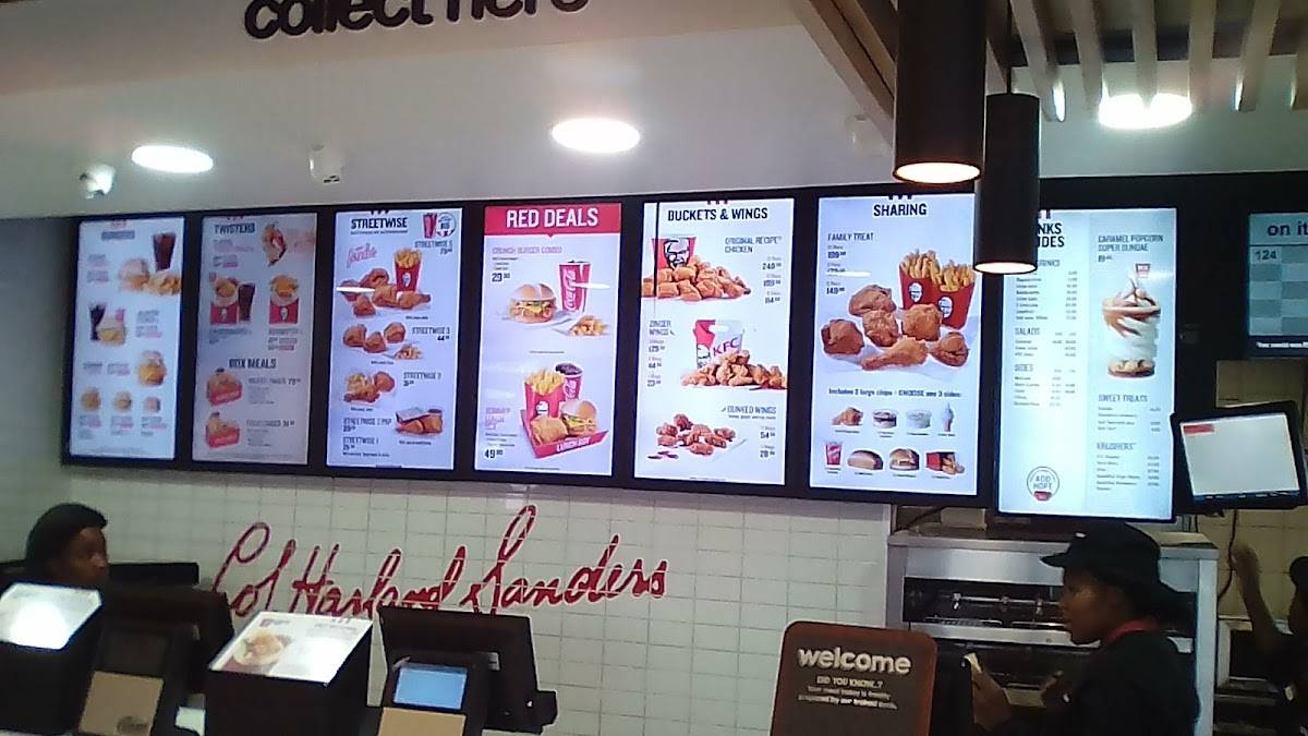 Menu at KFC Raisethorpe restaurant, Pietermaritzburg, Cnr Otto's Bluff ...