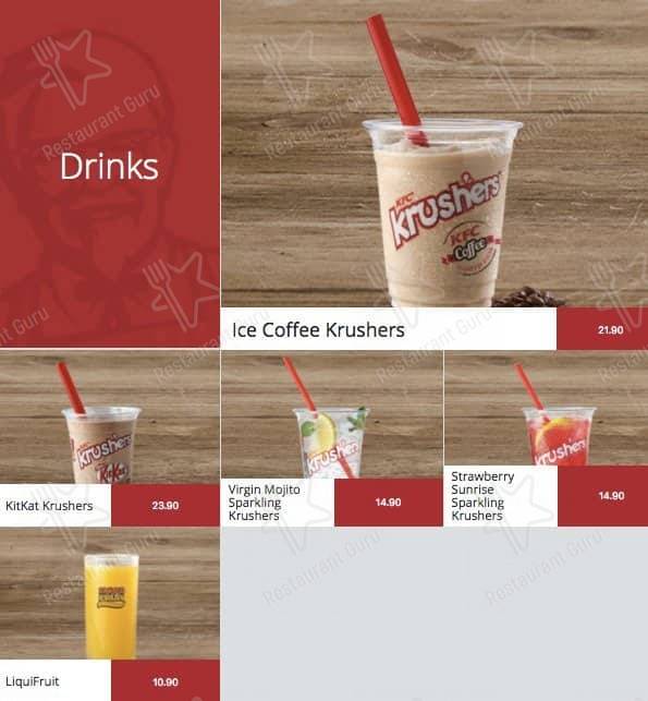 Menu at KFC Worcester restaurant, Worcester, 37 High St