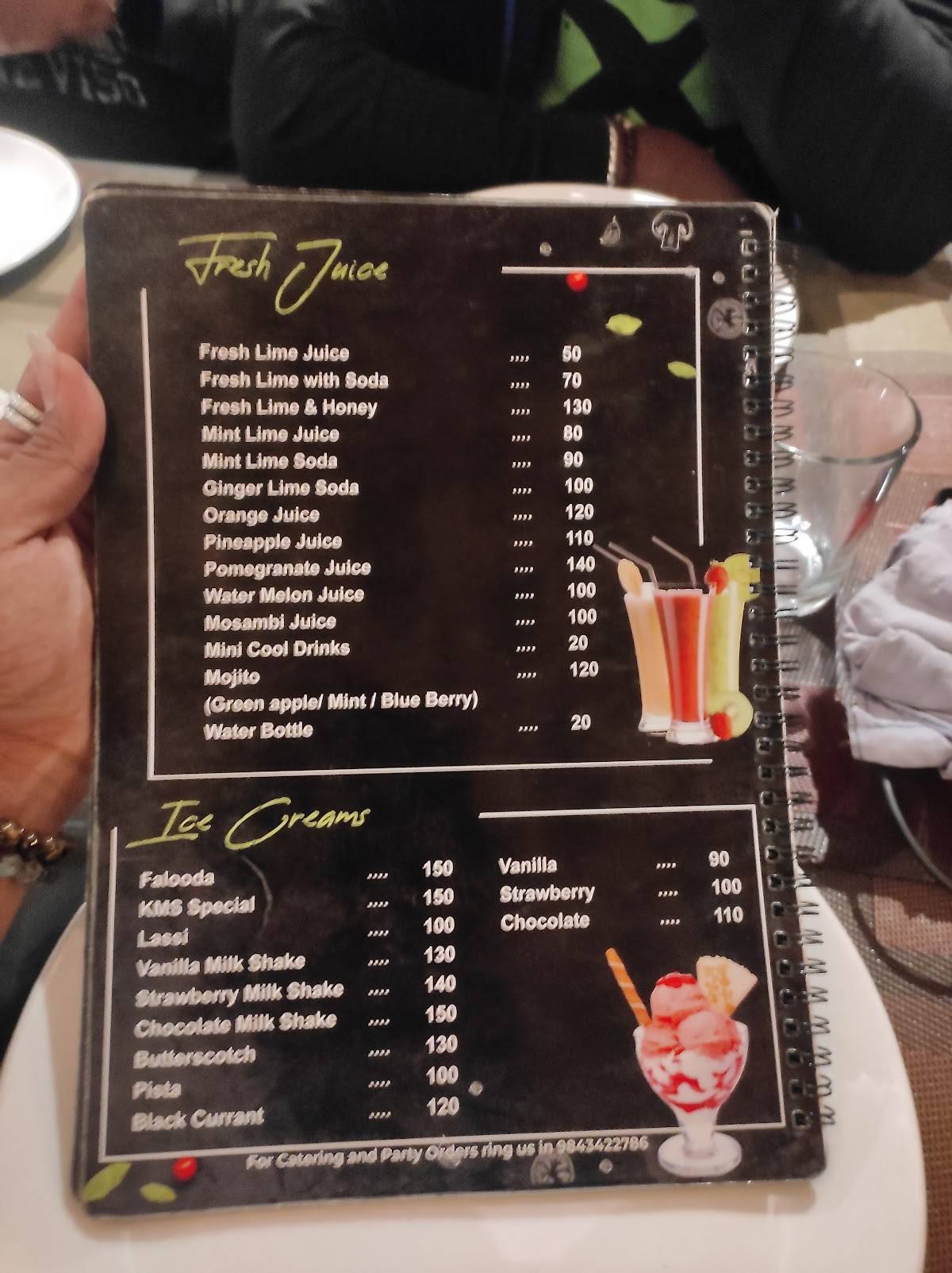 Menu at KMS HAKKIM KALYANA BIRIYANI, Chennai