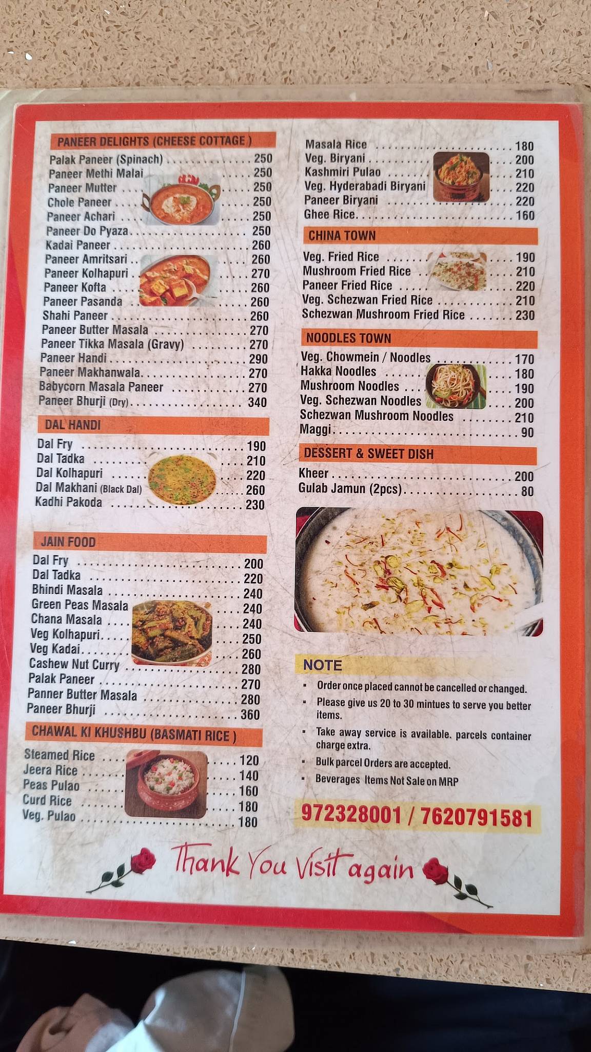 Menu at Kanha Pure Veg Family Restaurant, Candolim