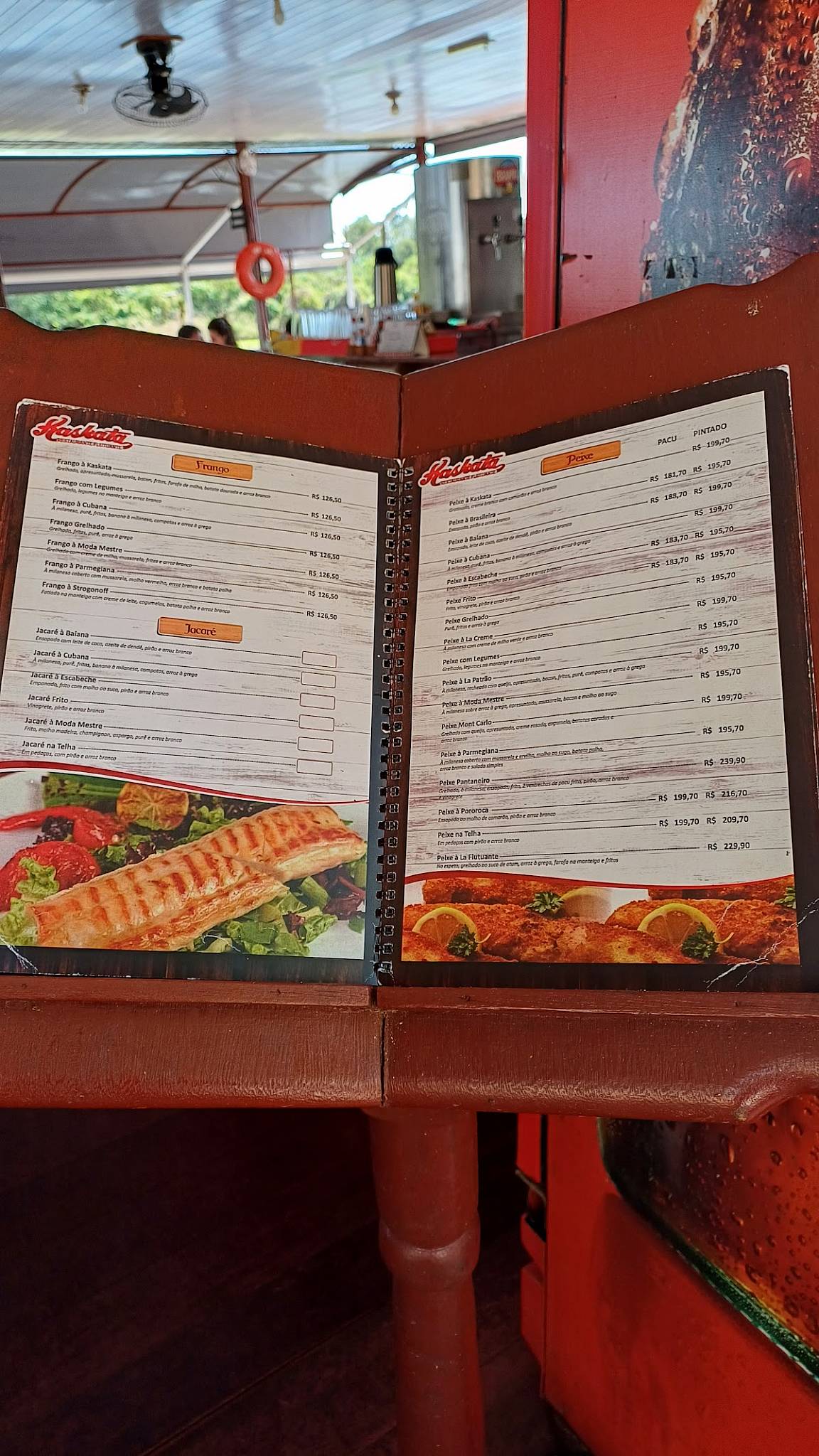 Menu em Kaskata Restaurante Flutuante, Cáceres