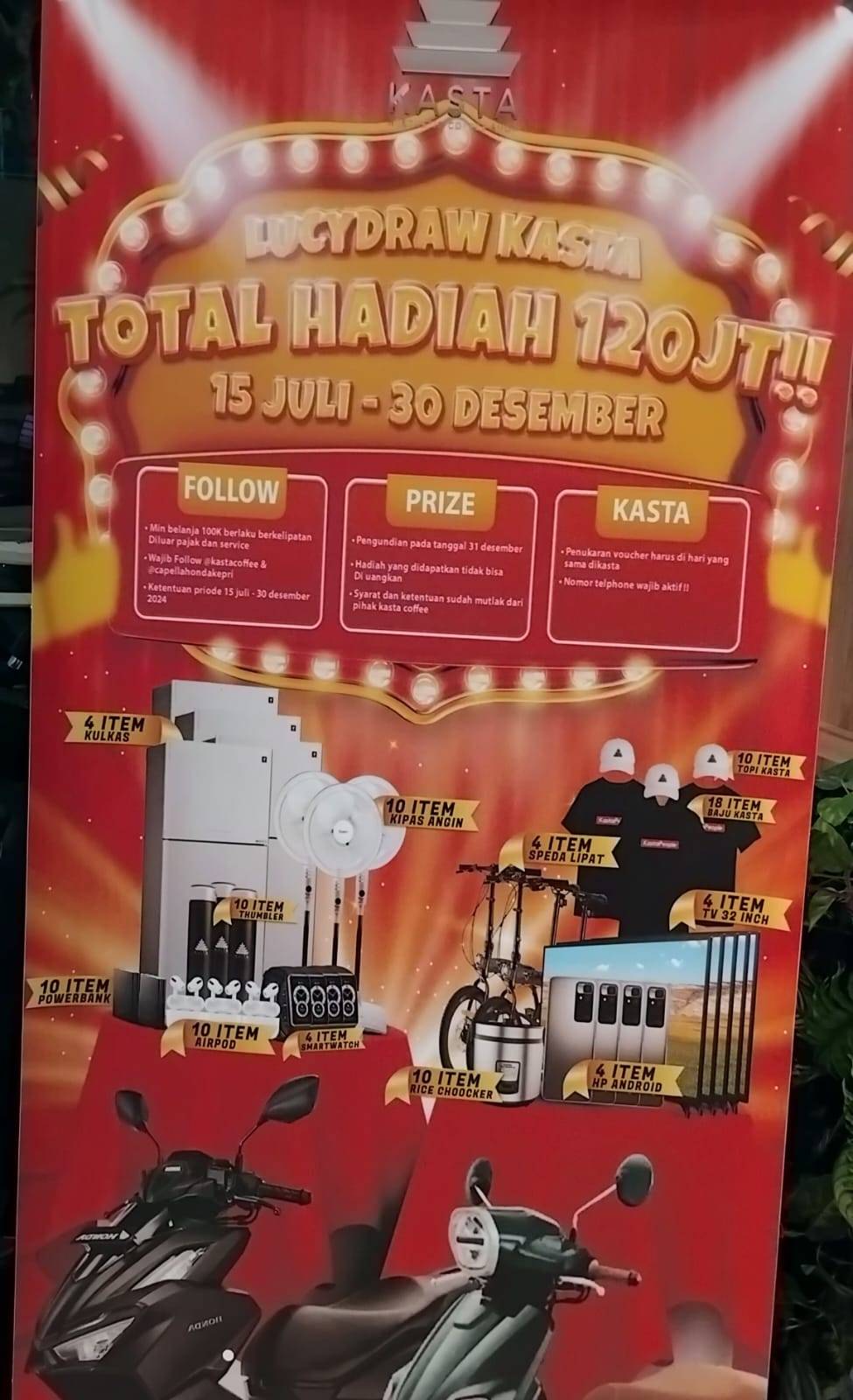 Carta del restaurante Kasta Coffee Tembesi, Batam