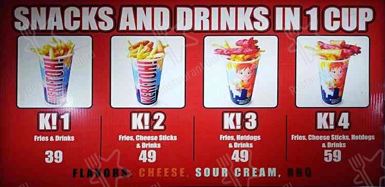 Menu at Keritoh, Taytay