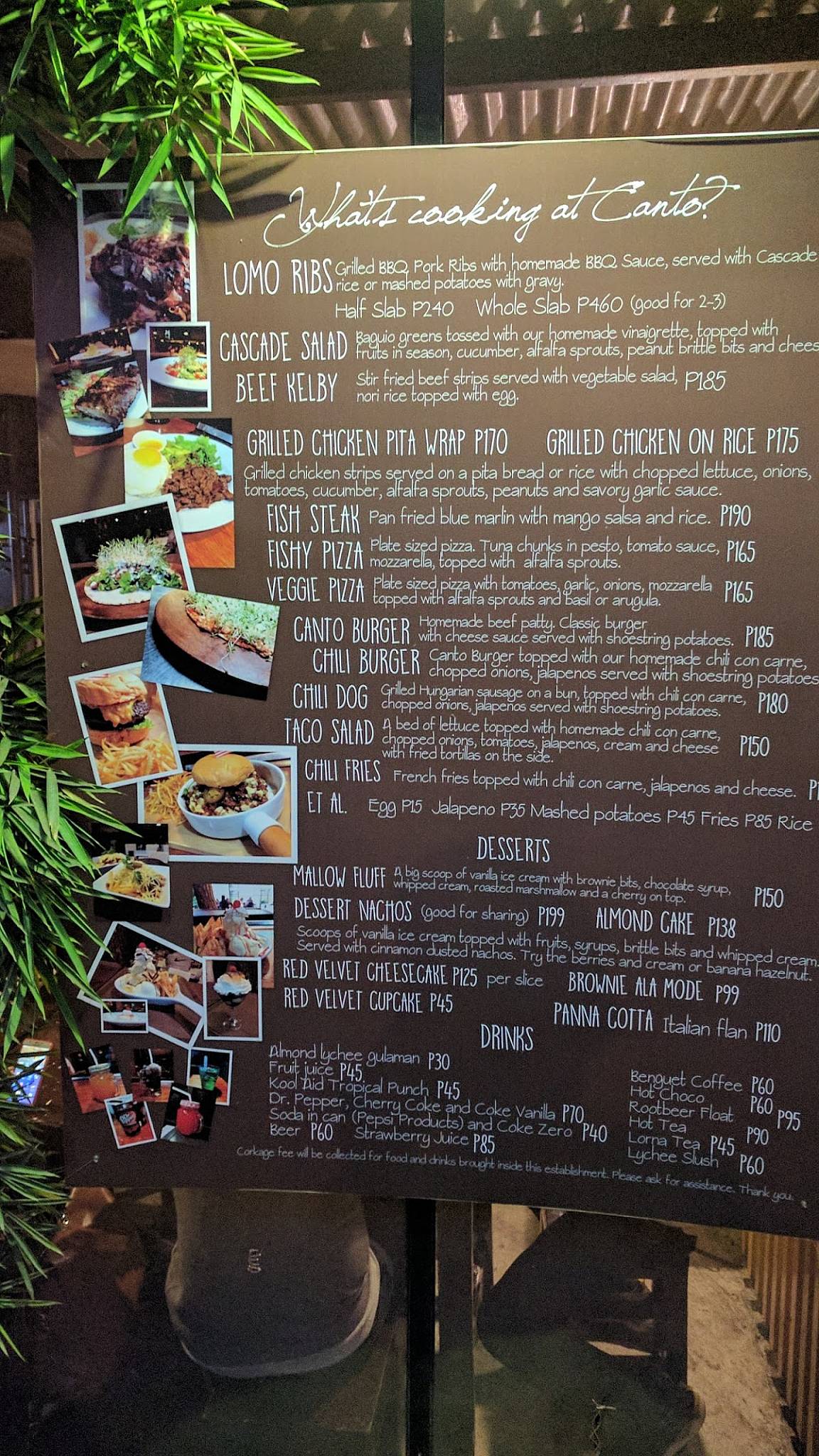 Menu at Ketchup Food Community restaurant, Baguio