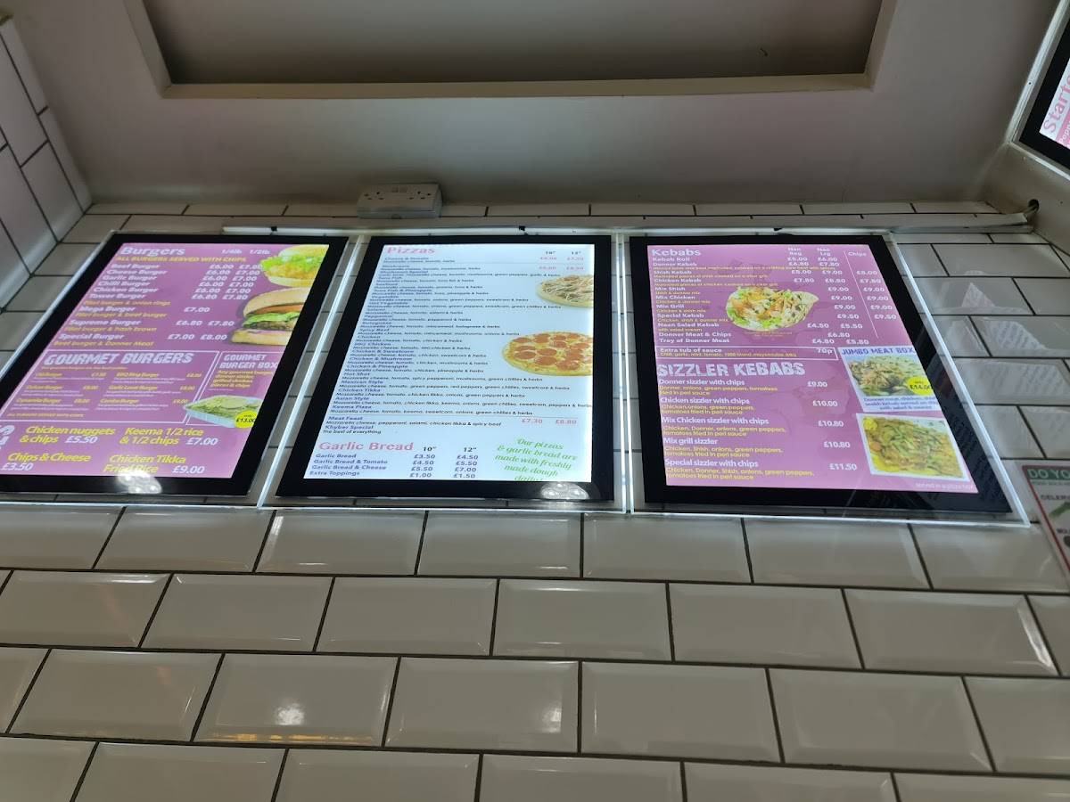 Menu at Khyber Cafe Blackburn, Blackburn