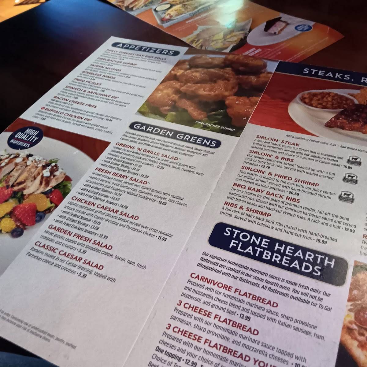 Menu at Kickback Jack's High Point pub & bar, High Point