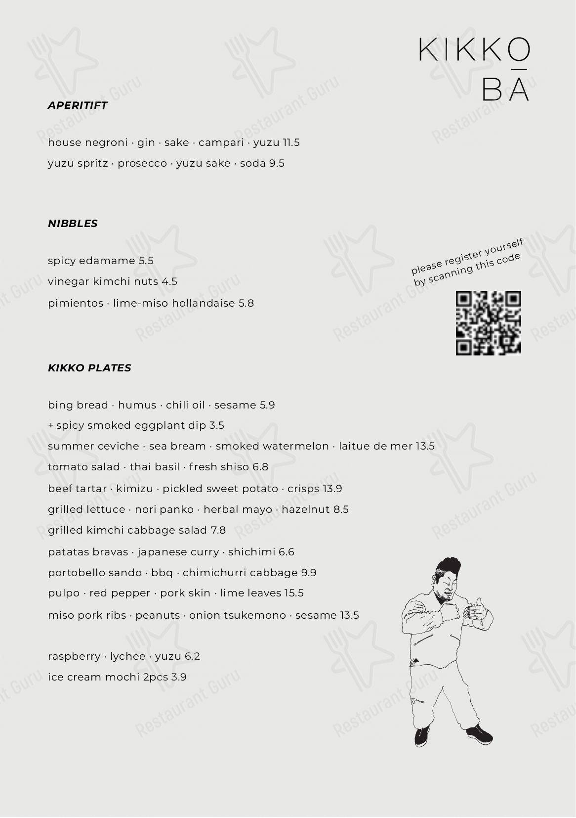 Speisekarte von Kikko Bā pub & Bar, Wien
