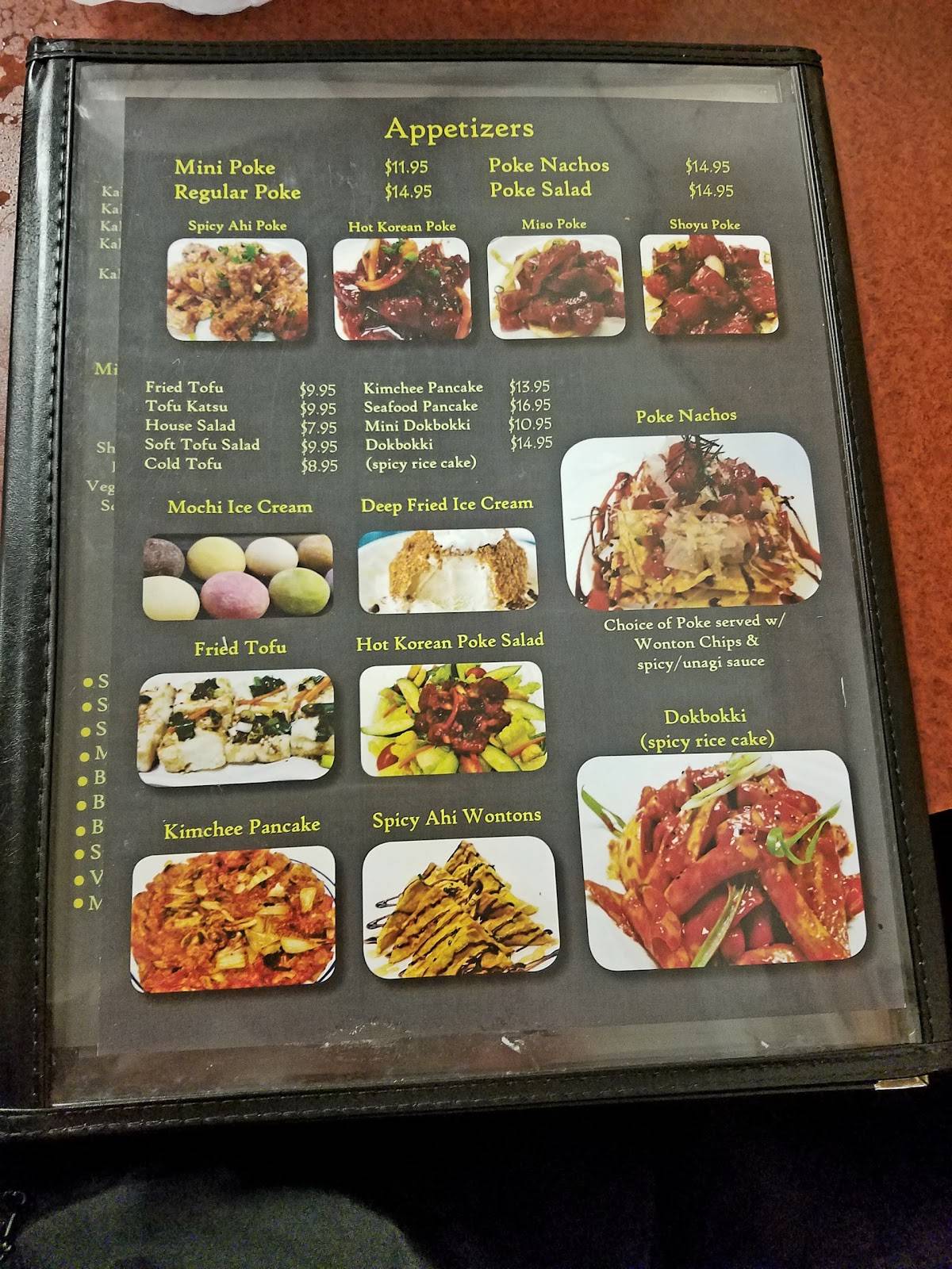 Menu at Kim Chee Restaurant 7, Aiea