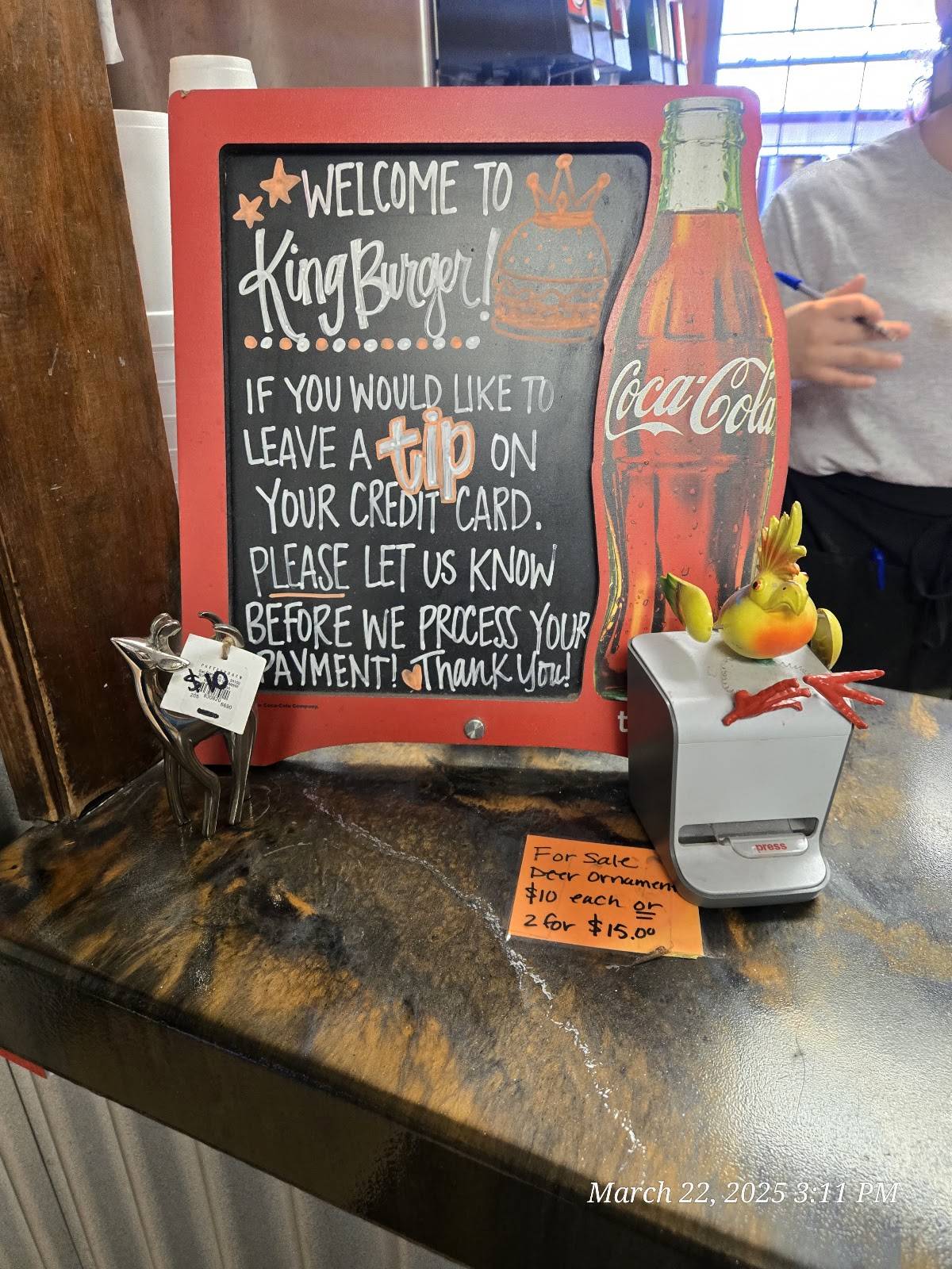 Menu at King Burger Drive Inn restaurant, Rocksprings