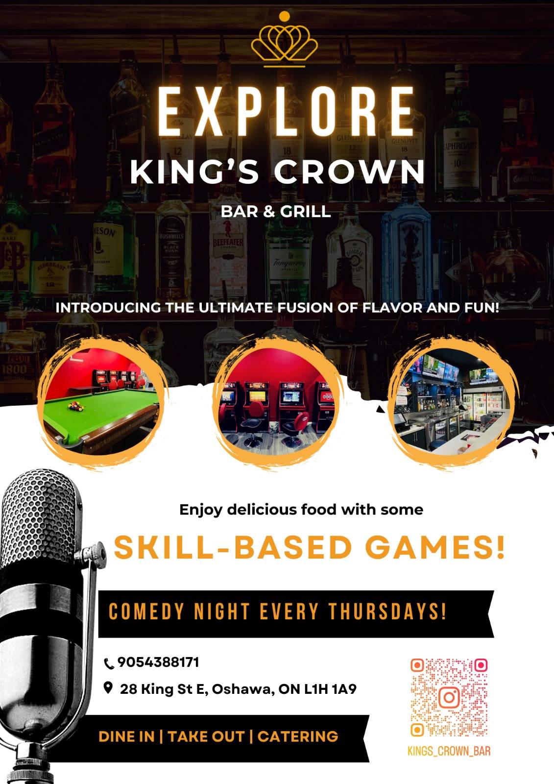 Menu at Kings Crown Bar & Grill, Oshawa
