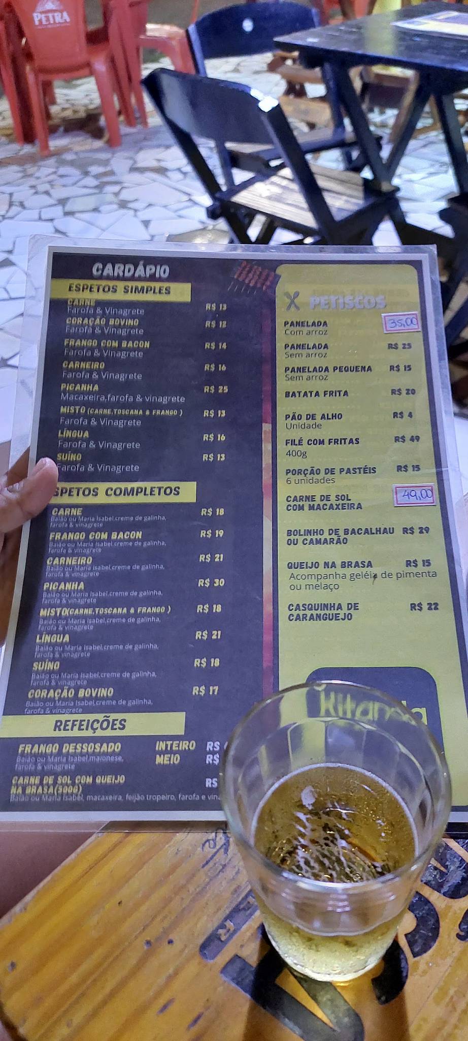 Menu em Kitanda Prime pub & Bar, Teresina