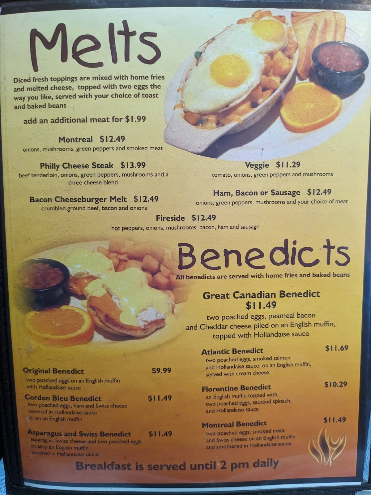 Menu at Fireside Deli & Family Restaurant, Kitchener