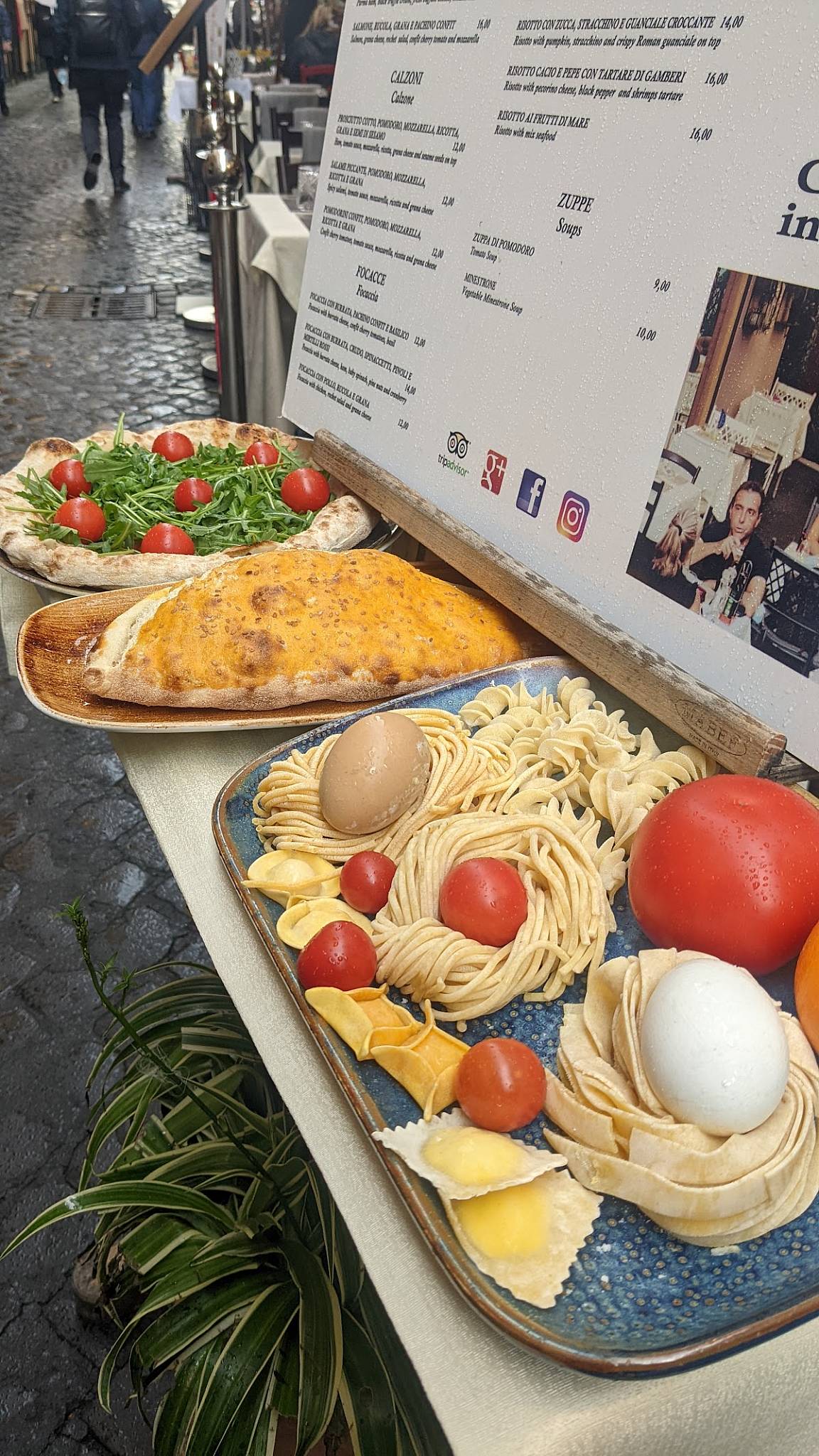 Menu at Klass Restaurant, Rome, Via in Arcione