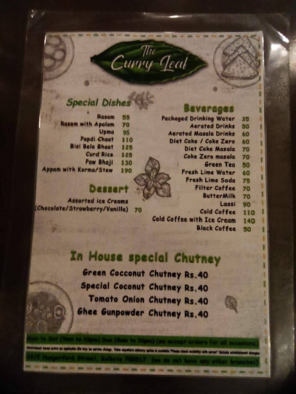 Menu at Hub Grub Restaurant, Kolkata, back gate