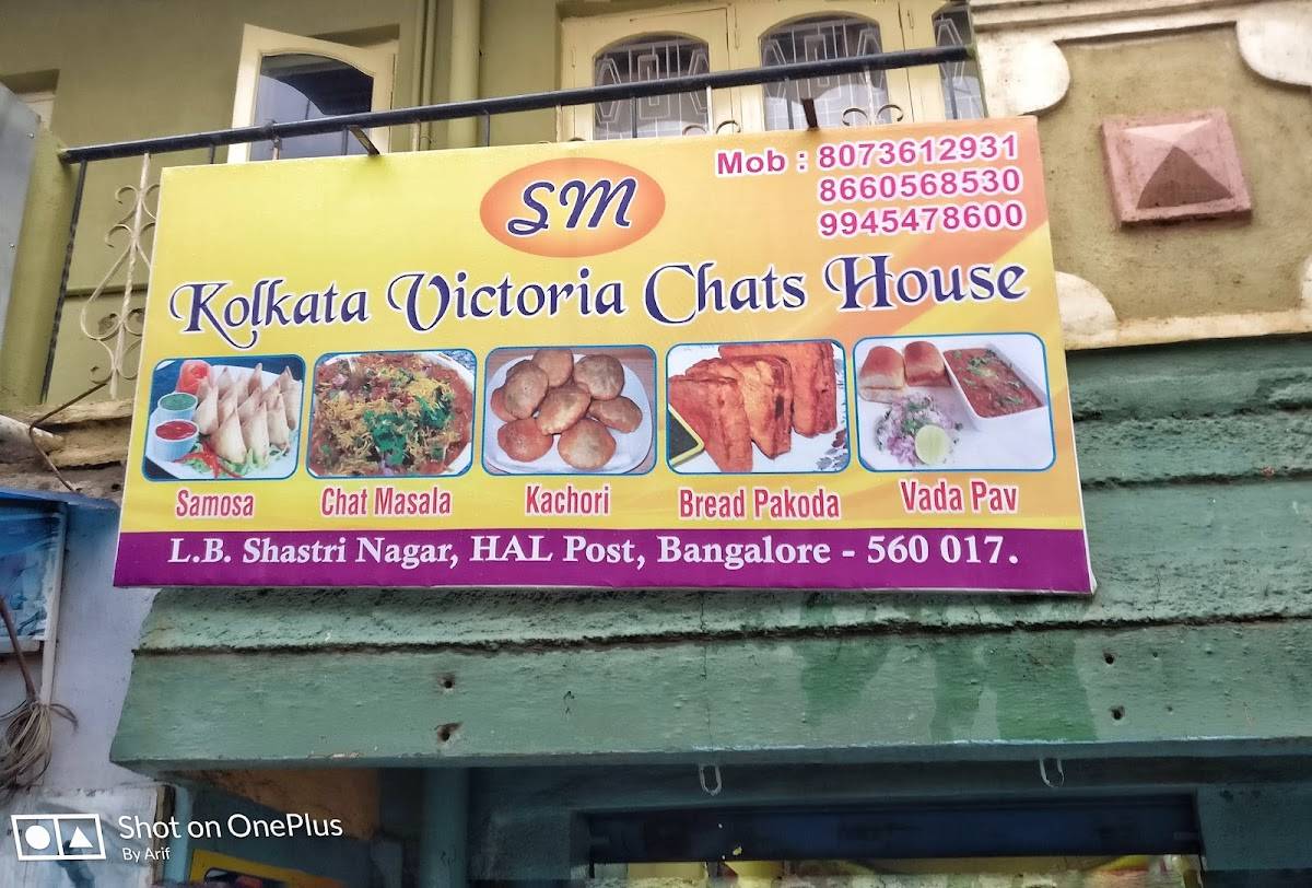 Menu at Kolkata Victoria Chaat House, Bengaluru