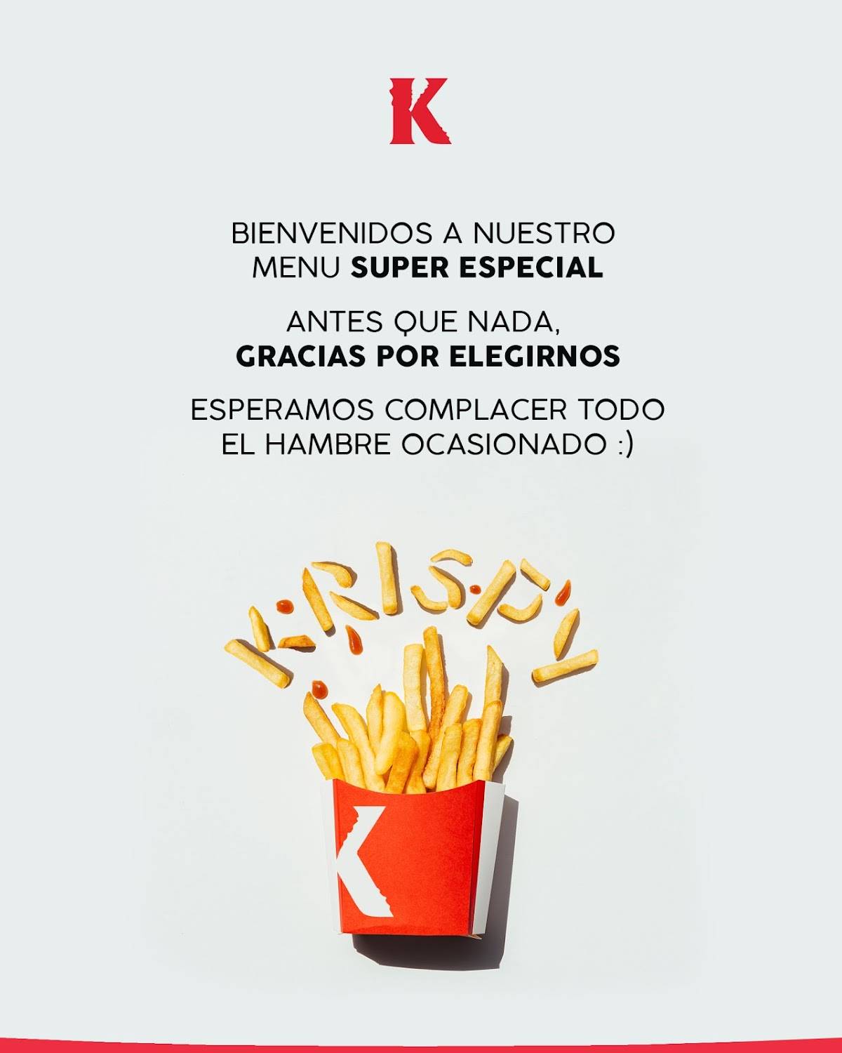 Carta del restaurante Krispy Krunch, Lomas del Zamora