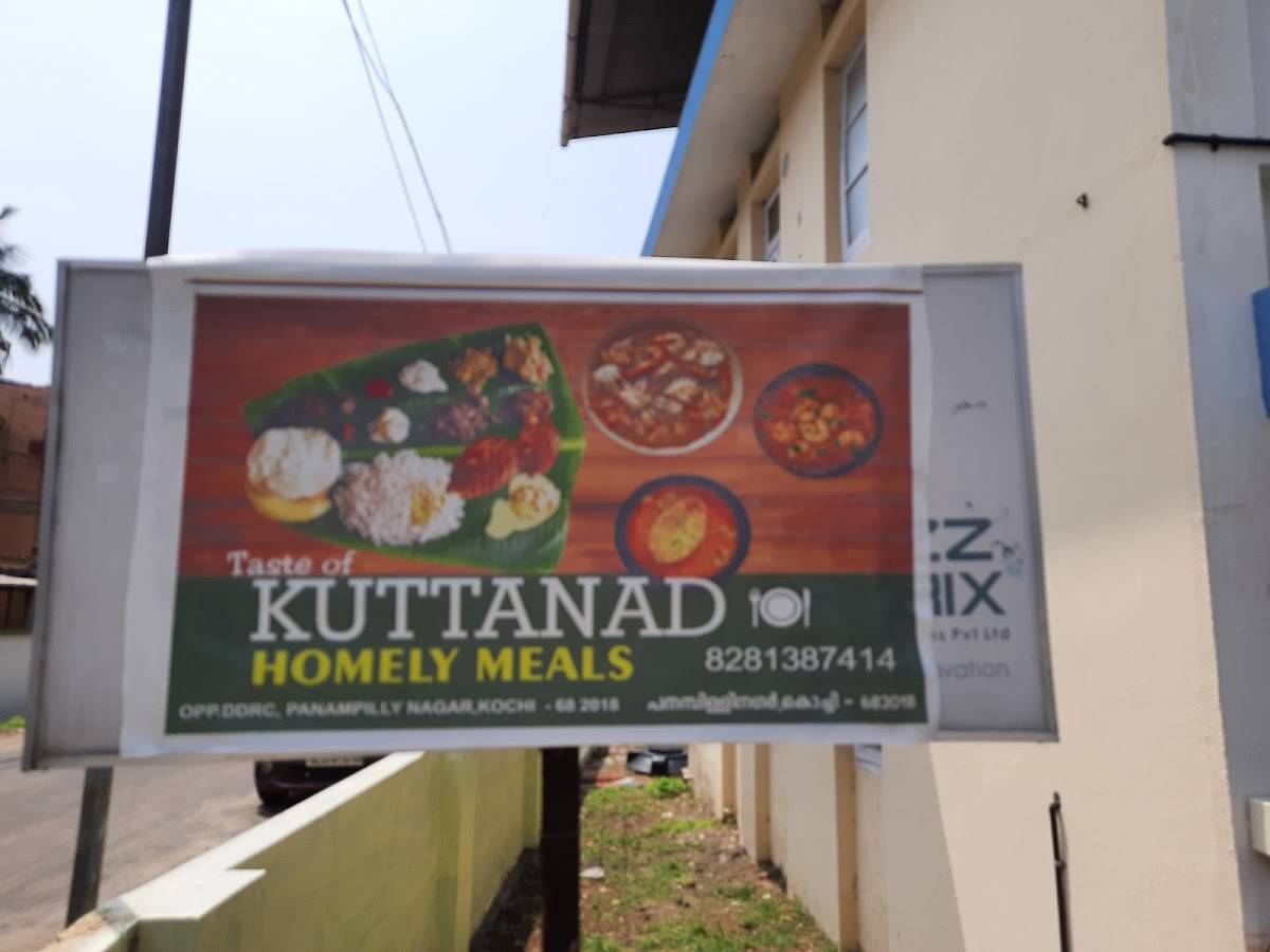 Menu at Kuttanad, Ernakulam