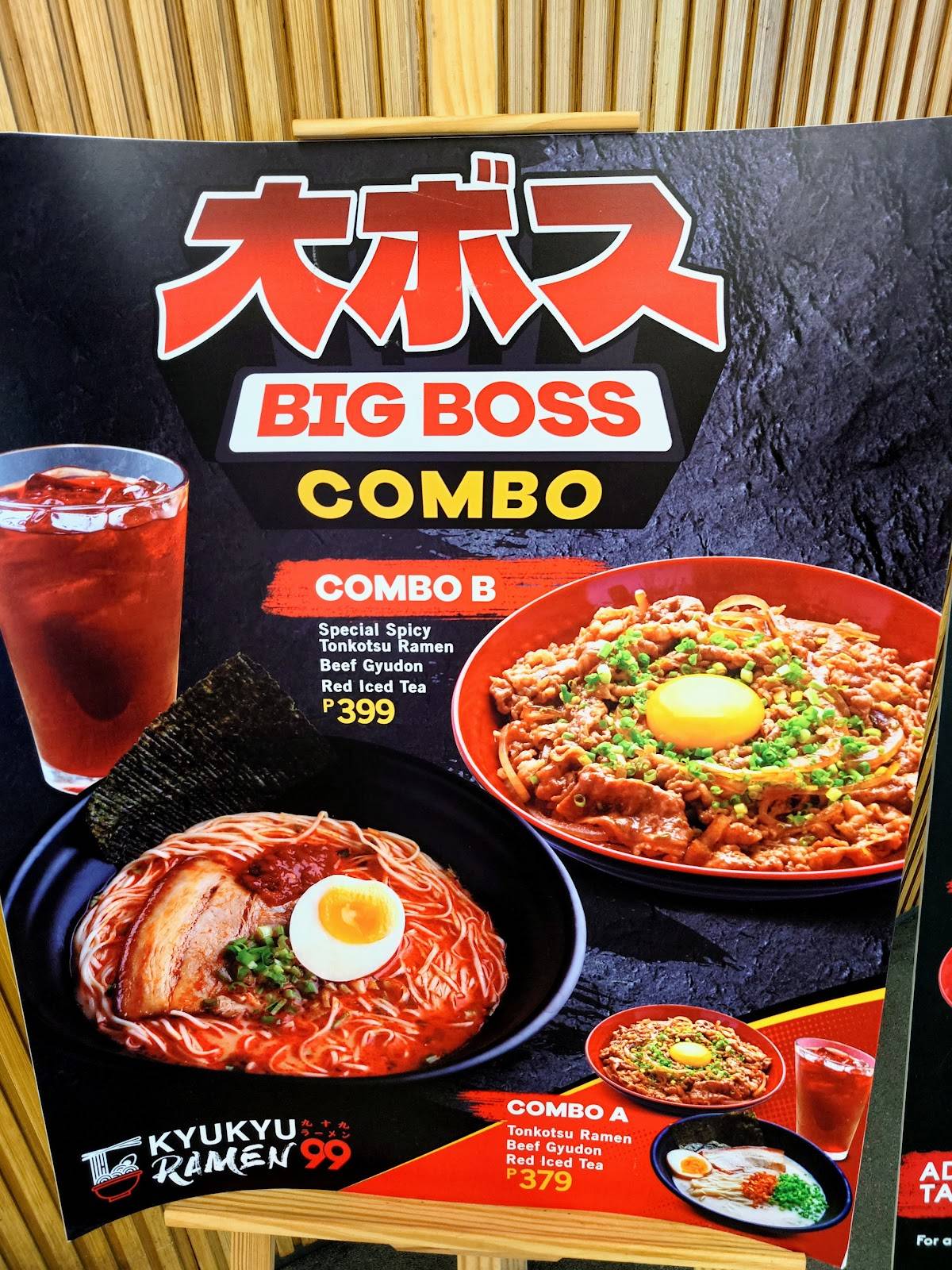 Carta del restaurante Kyu Kyu Ramen 99 Glorietta Food Choices, Makati