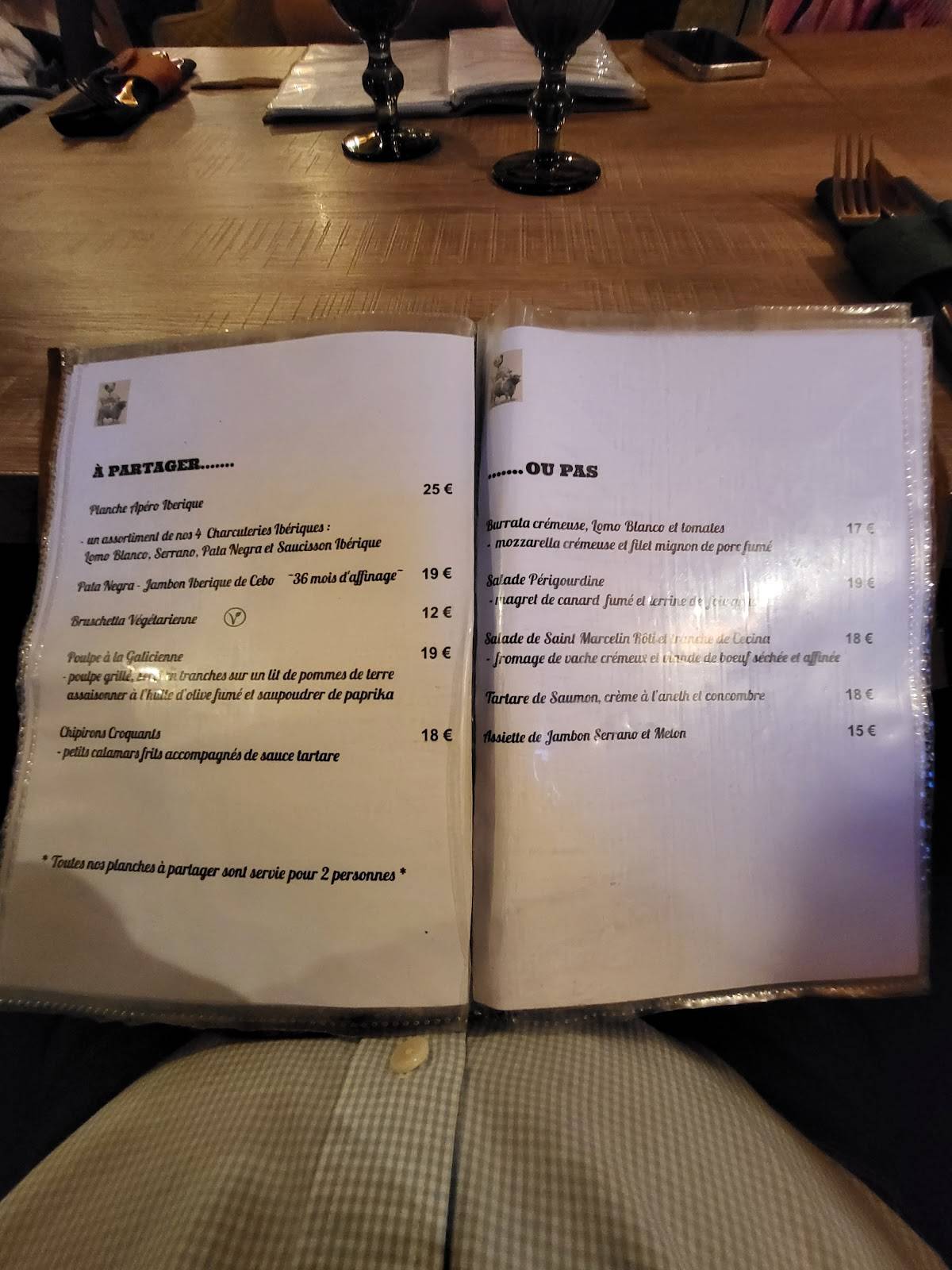 Menu au L'Accord Parfait restaurant, Divonne-les-Bains