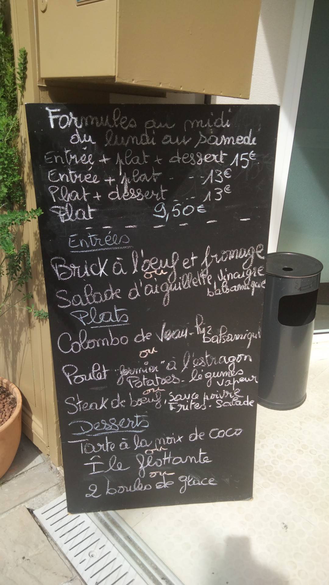 Menu au LE CALEBASSIER DE LESPARRE restaurant, Lesparre-Médoc