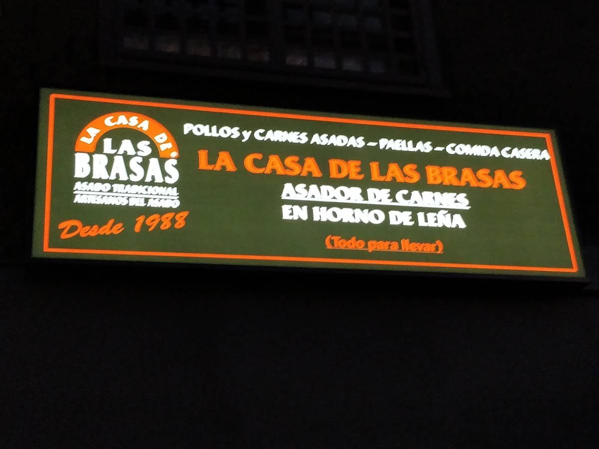 Carta de parrilla La Casa de las Brasas, Rivas-Vaciamadrid